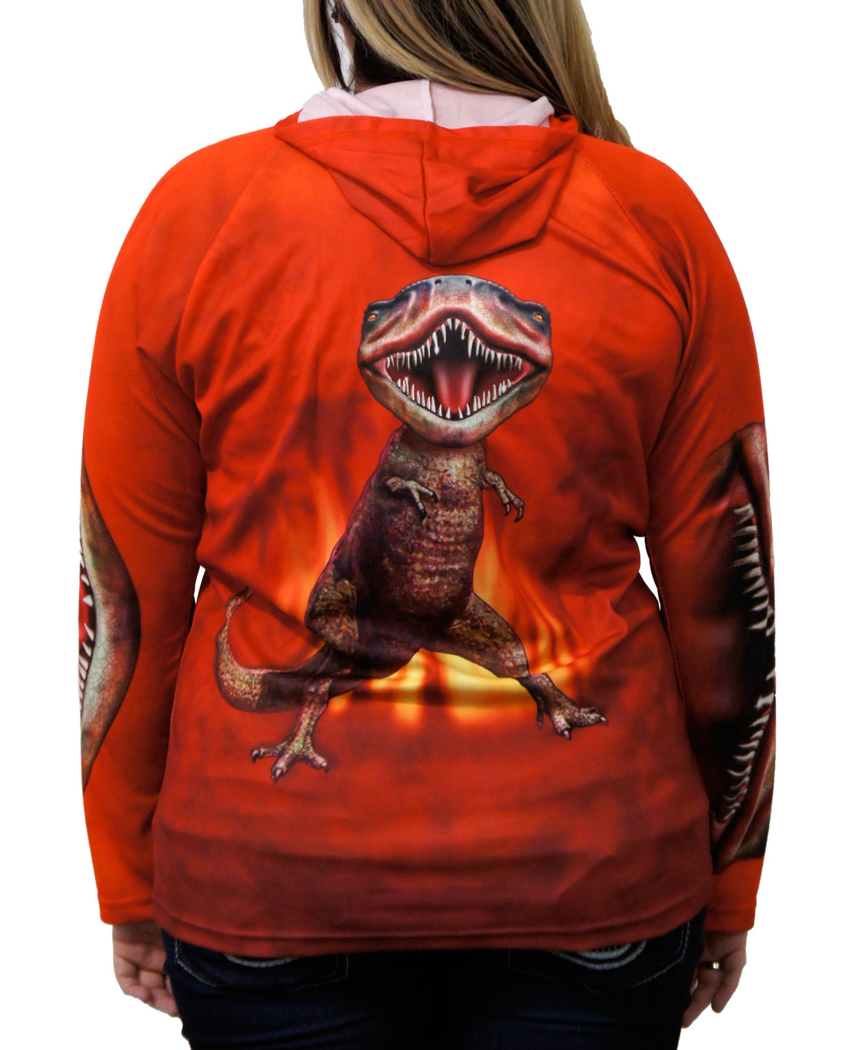 T-Rex Hoodie shirt for kids and adults by Mouthman- Made in the USA ...