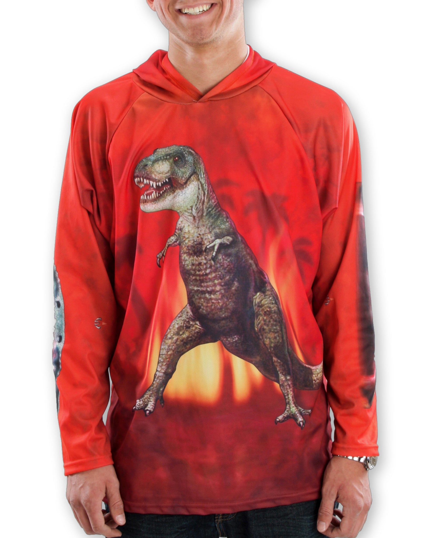 T-Rex Hoodie shirt for kids and adults by Mouthman- Made in the USA ...
